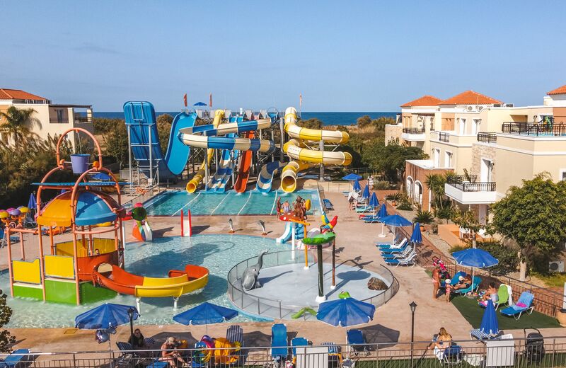 Chrispy Waterpark Resort - Kolymvari, Crete West - On The Beach